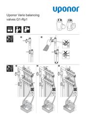 Uponor Vario balancing valve G1-Rp1 | Uponor