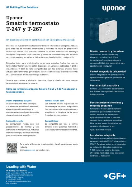 Termostatos Smatrix para suelo radiante | Uponor